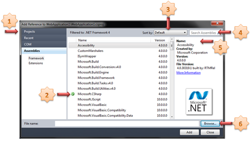 “Searchable Add Reference” dialog using Visual Studio 2010 Productivity Power Tool | Kunal Chowdhury